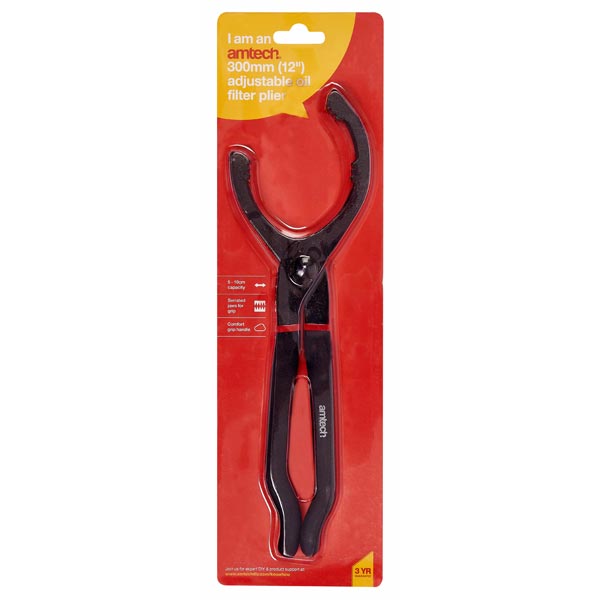 amtech 12 Adjustable Oil Filter Plier