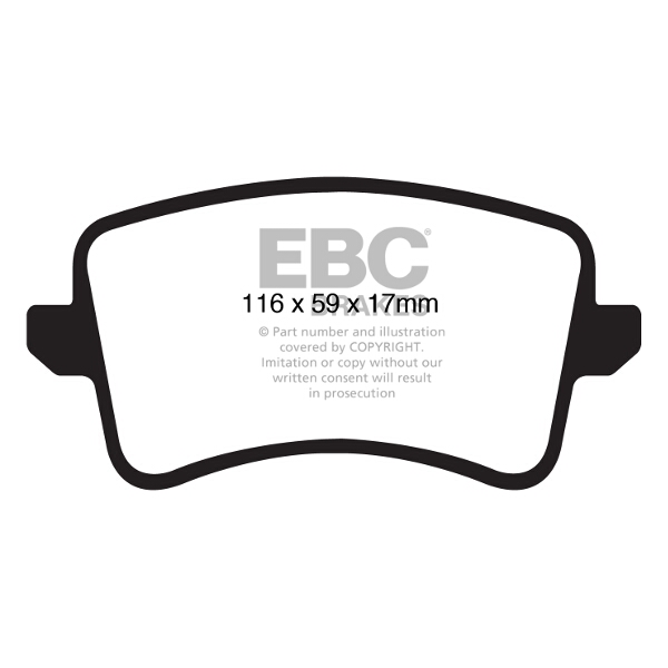 EBC Red Stuff High Performance Brake Pad Set | Car Parts 4 Less