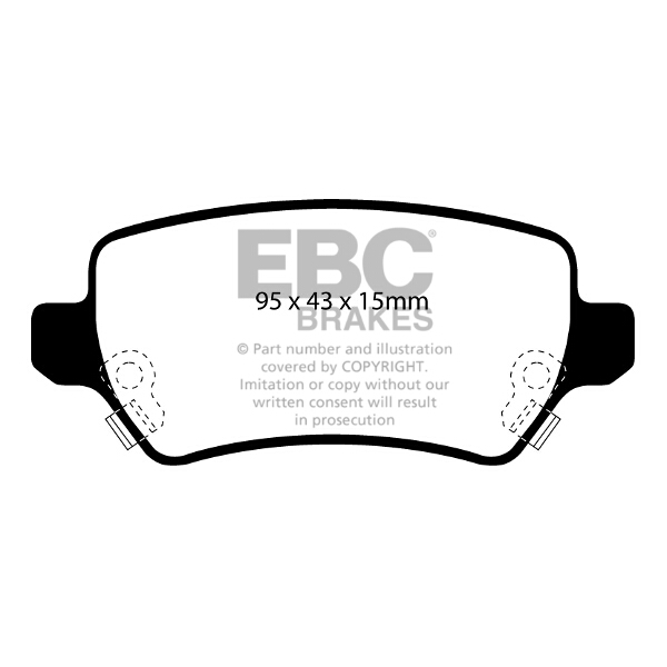 EBC Red Stuff High Performance Brake Pad Set | Car Parts 4 Less